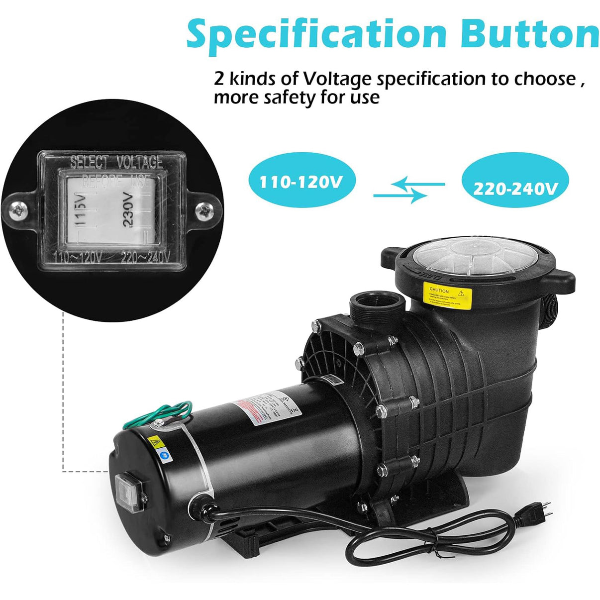 Stream 2HP 6825GPH Swimming Pool Pump – Stream-USA