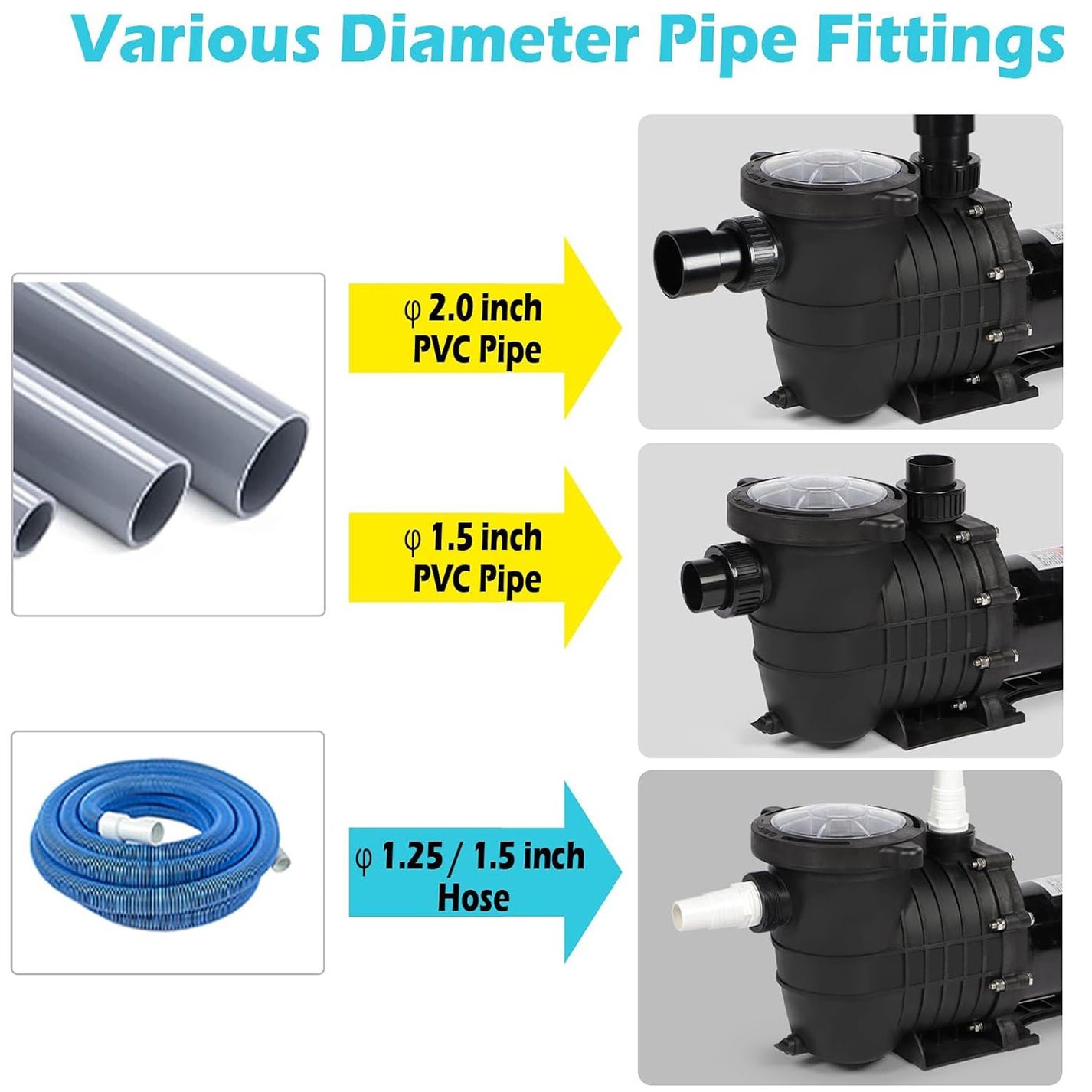 Stream 2HP 6825GPH Swimming Pool Pump – Stream-USA